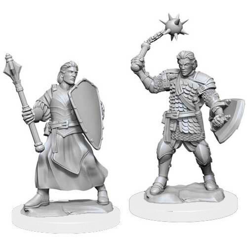 Critical Role Unpainted Miniatures: Human Clovis Concord Cleric Male ...